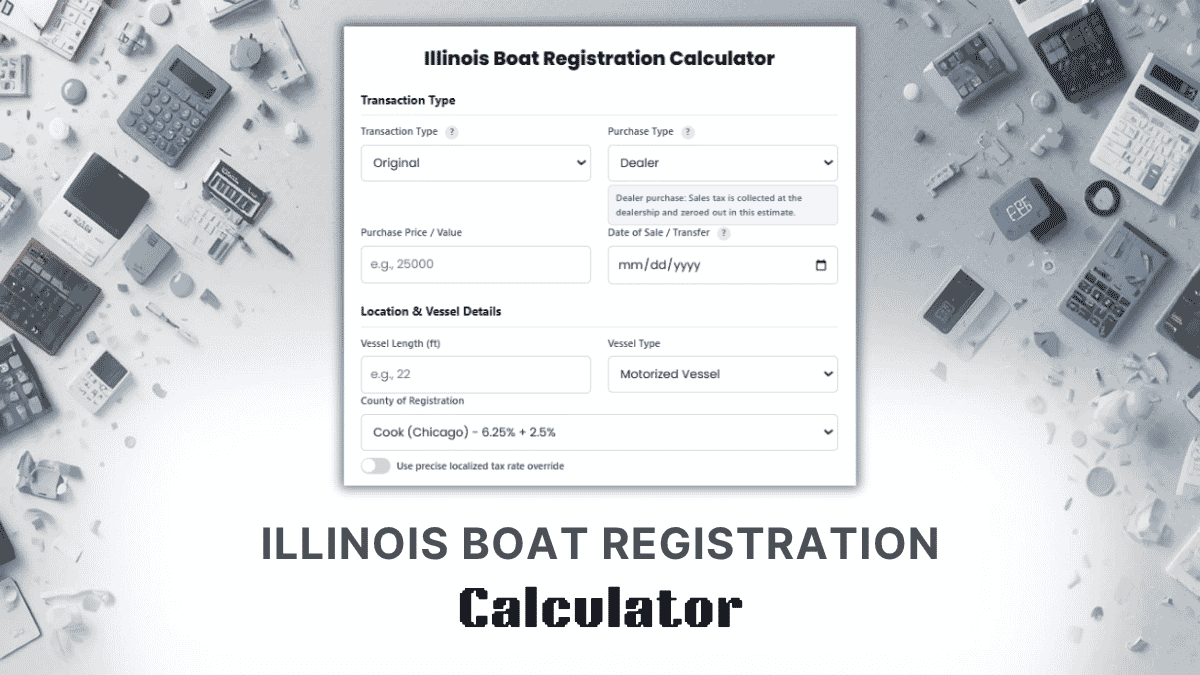 Illinois Boat Registration Calculator: 2026 Updated